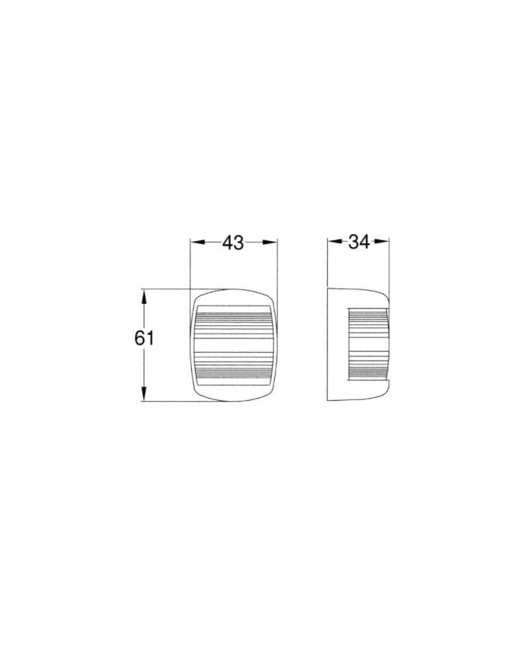 Feu de navigation MS - blanc - bicolore