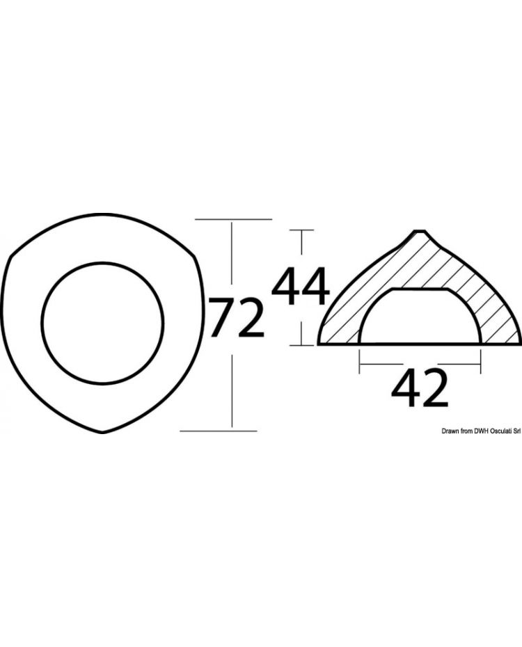 Anode hélices Max-PROP Ø interne 42 mm zinc